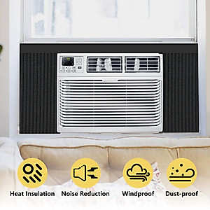 Powrocket Window Air Conditioner Foam Insulated Panels, 17" H x 9" W x 7/8" T Window AC Side Panel Kit with Air Conditioner Foam Insulating Strip,3.2 Ft x 1 Roll