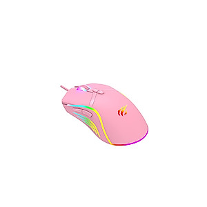 havit MS1026 Gaming Mouse RGB 1000-6400 DPI (Pink)