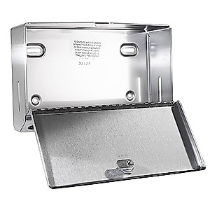Bobrick Surface-Mounted Paper Towel Dispenser, 10.75 X 4 X 7.13, Stainless Steel