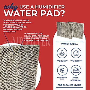 Air Filter Factory Replacement for WB2-17, WB218, WP2-17A, WP2-18A Lennox Humidifier Water Pad Filter 2-Pack