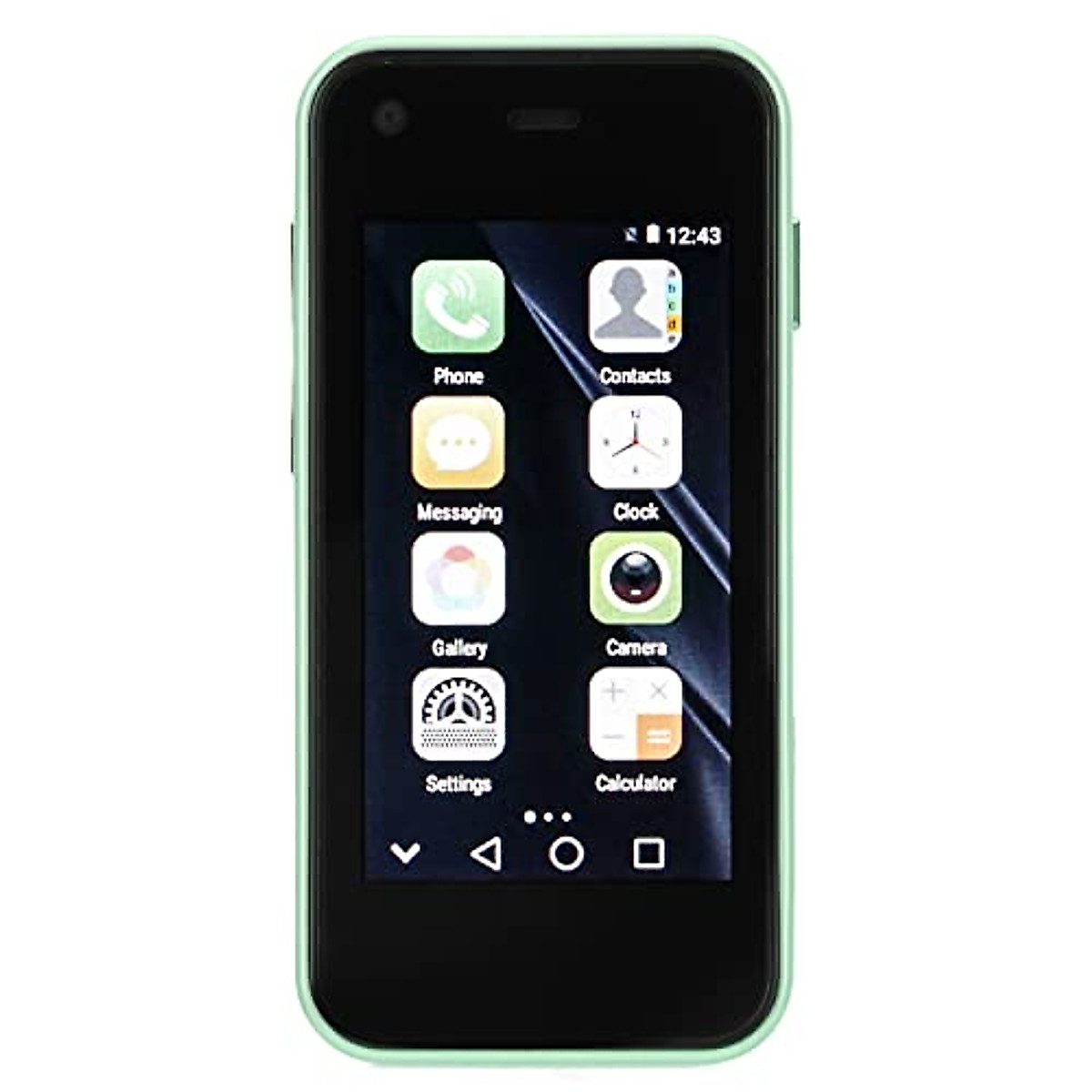 Zyyini Mini Size 2.5inch HD Touchscreen Lightweight Cell Phone for Working (Green)