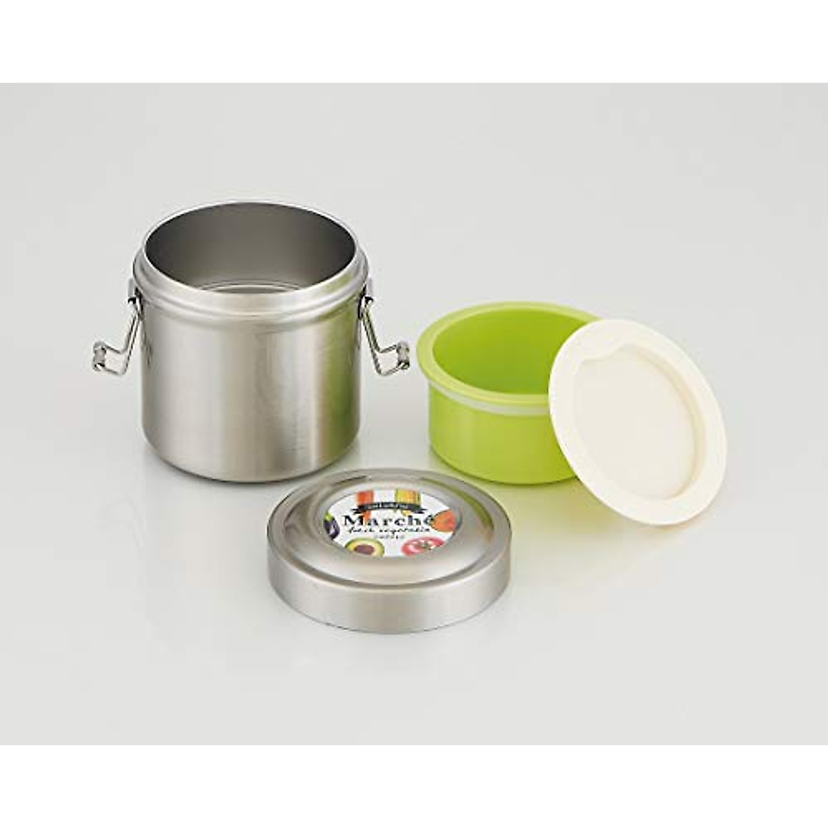 Skater STLB0-A Stainless Steel Lunch Box, Cold and Heat Retention, 16.2 fl oz (480 ml), Marche