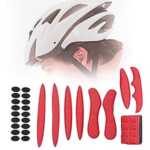 Soft Helmet Lining, Helmet Sponge, Helmet Pad, for Bike for Bicycle(Lining + Pattern Stickers)