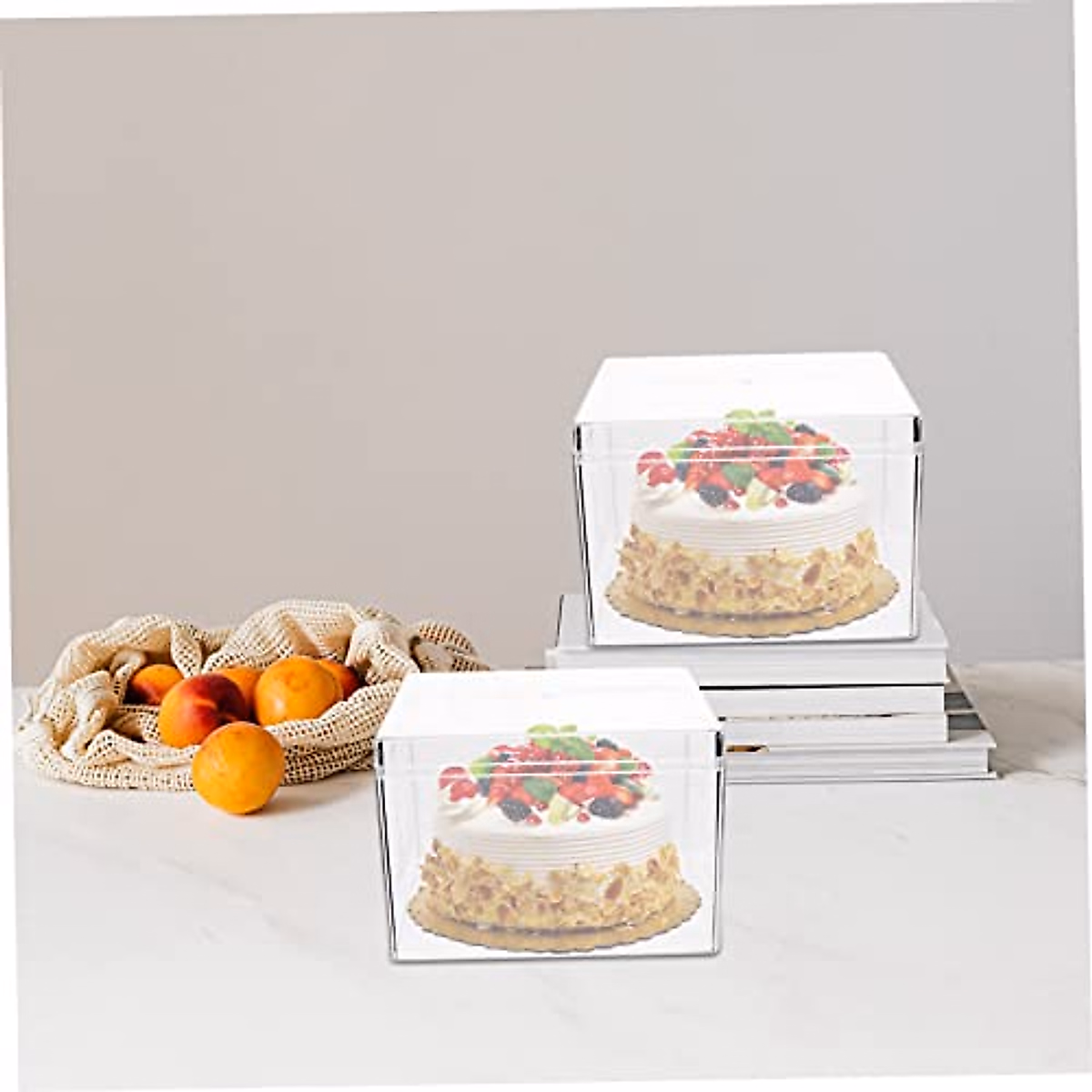 ULTECHNOVO 6pcs Boxes Transparent Mousse Box Mini Food Containers Cupcake Boxes Disposable Cake Containers Clear Cupcake Boxes Bakery Take Out Containers Toy Containers Transparent Box Ps Pie
