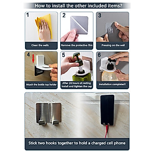 NLZQPTS 8inch Rain Shower Head with Filter,High Pressure Handheld Shower Heads with 7 Spray Combo,Square Filtered Showerhead for Hard Water Softener,59" Hose,Bathroom,Brushed Nickel Finish