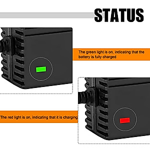USTOPF1T 12V Battery Charger and Maintainer, Smart Charger Lead Acid Batteries with Clamps for Motorcycles, Trucks, Lawnmowers and Maintenance Charging for Cars, SUVs, RVs