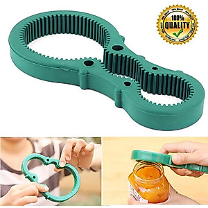 3 in 1 Silicone Multi Opener Bottle Opener Handy Anti-slip Bottle Lid Opener Kitchen Twist Tool Opener for Pop/Beer Bottle Jar