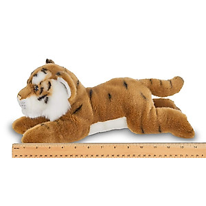 Bearington Saber Plush Tiger Stuffed Animal, 14 inches