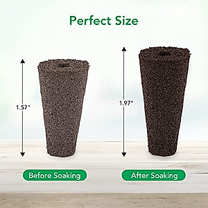 JustSmart 60 Pack Growth Sponges, Replacement Root Growth Sponges Seed Pods Compatible IGS-20SE, Seedling Starter Sponges Kit for Hydroponic Growing System Indoor Garden