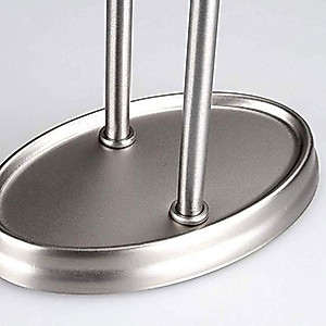 LDCHNH Silver Hand Towel Holder, Free Standing Towel Rack, Stainless Steel Necklace Holder Jewelry Organizer Bracelet Display Stand