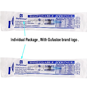 100Pack 3ml/cc with 23 G 1” Safety Individually Wrapped