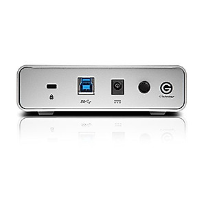 G-Technology 4TB G-DRIVE USB 3.0 Desktop External Hard Drive, Silver - Compact, High-Performance Storage - 0G03594-1