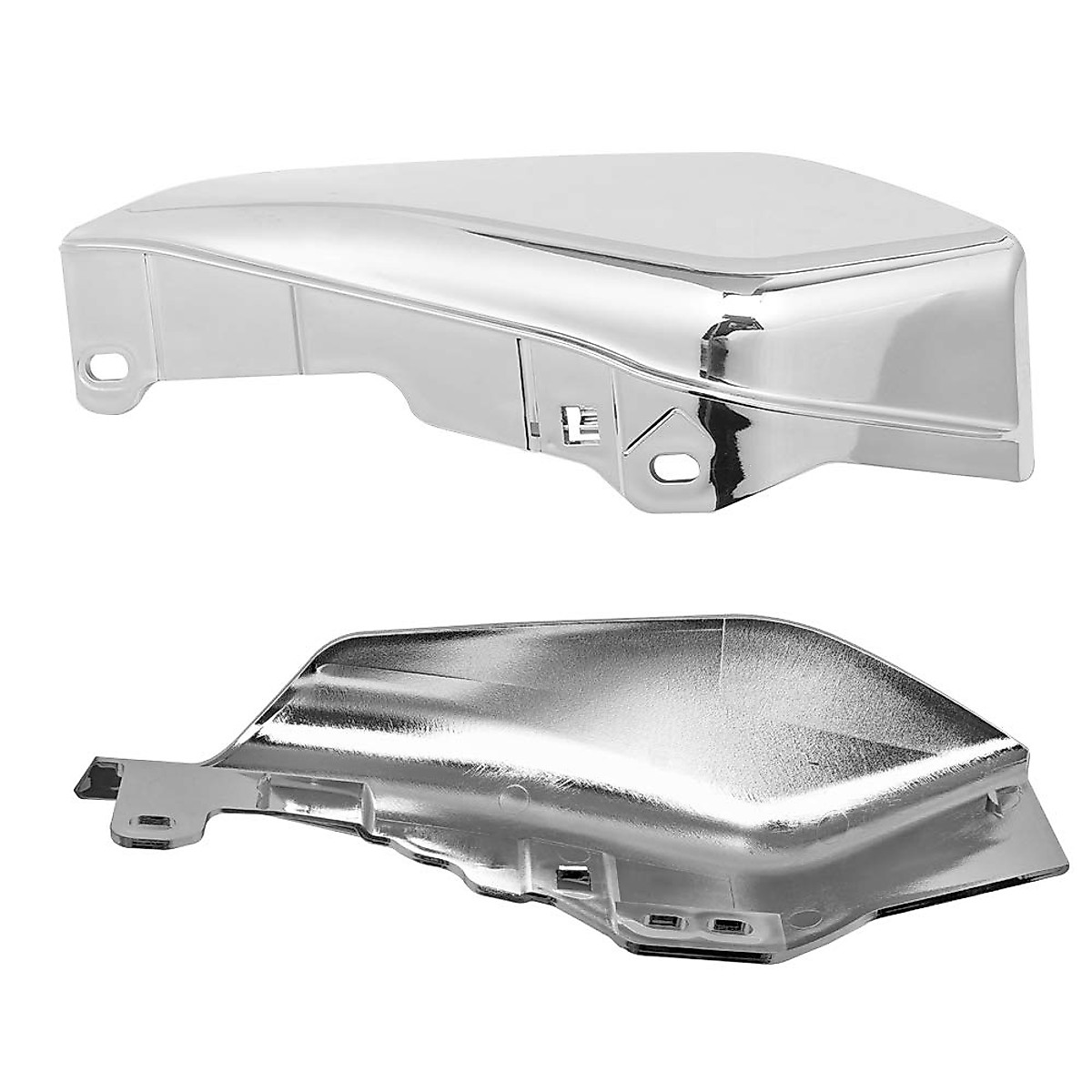 H RUO Chrome Mid-Frame Air Deflector Heat Shield Fits for Harley Touring Electra Glide Street Glide Road Glide 2017-2024 2023 2022