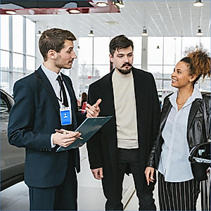 Vertical ID Badge Holders Sealable Waterproof Clear Plastic Holder, for RFID/Proximity/Badge Swipe Cards or Credit Card/Driver's License (Transparent-6pcs)