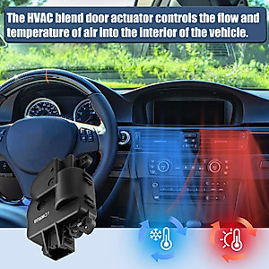 LCWRGS HVAC Blend Door Actuator Compatible with Jeep Grand Cherokee 2011 2012 2013, Dodge Durango 2011-2013, Heater Air Door Actuator, Replace OE 604-045, 68079488AA, 68079488AB