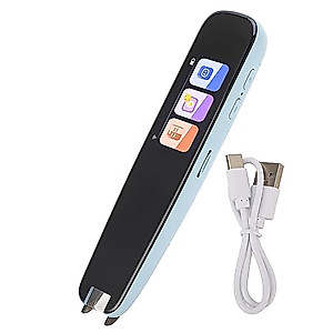 Diydeg Pen Scanner, Text Scanner, Portable OCR Digital Scanning Translation Pen, 1.97 Inch Touchscreen, English Chinese Language Learner