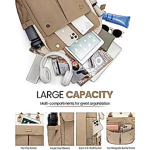 LOVEVOOK Laptop Backpack for Women,15.6 Inch Work Travel Backpack with Charging Port, Teacher Nurse Bag With Organizer Pouch Fashion Daypack Computer Backpack for Business College