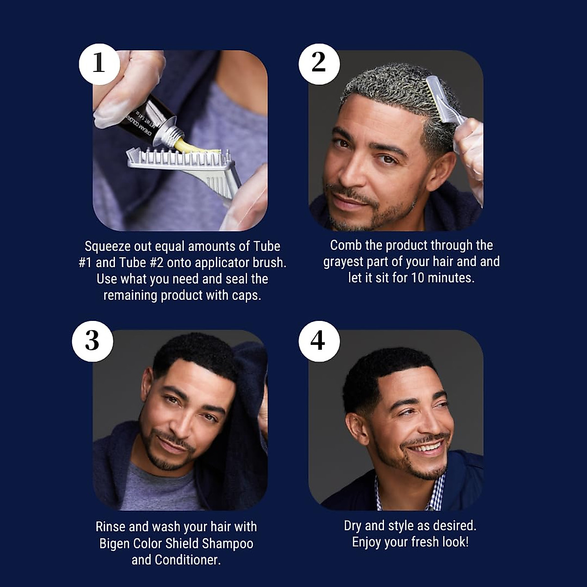 M5 Bigen EZ Color for Men Medium Brown - 3 Pack