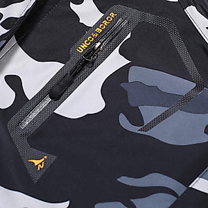 MOERDENG Men's Waterproof Ski Jacket Warm Winter Snow Coat Mountain Windbreaker Hooded Raincoat