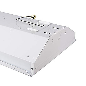 PrimeLights 4 Bulb / Lamp T8 LED High Bay Utility Shop Garage Warehouse Light Fixture 11,400 Lumens, 120-277V