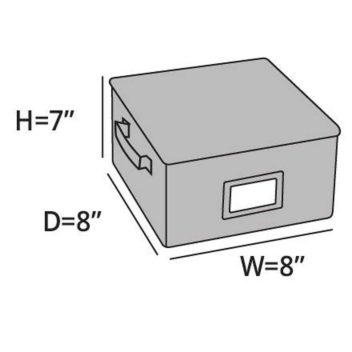 Covermates Keepsakes - Zip-Top Storage Box - Heavy Duty Polyester- Reinforced Handles - Stackable Design - Indoor Storage-Beige Heather
