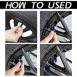 IL 4Pcs Car Tire Valve Stem Air Caps Cover Tire Wheel Cap Universal Metal Combo