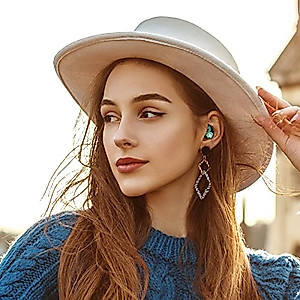 MIFO S True Wireless Earbuds Active Noise Canceling, Bluetooth 5.2, 6Mics ENC Noise Cancelling Headphones, IPX7 Waterproof, Deep Bass Wireless Sport Earbuds with APP(Green)