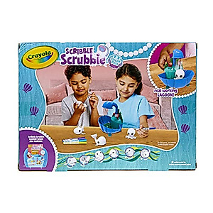 Crayola Scribble Scrubbie Pets Blue Lagoon Playset, Pet Toys For Girls & Boys, Gifts For Kids Ages 3+