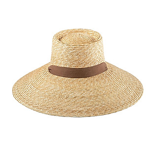 Lack of Color Women's Paloma Wide-Brimmed Straw Sun Hat (Small, Natural)