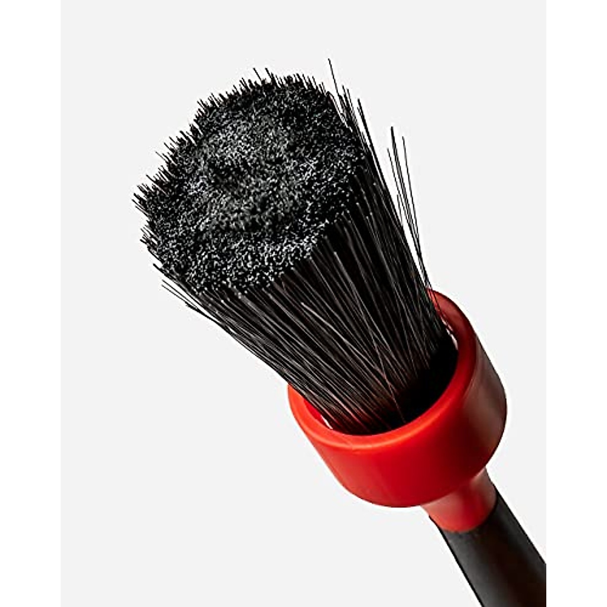 Adam's Lug Nut Brush - Car Detailing Brush for Wheel Cleaning | Chemical Resistant Bristles Against Tough Acid Wheel Cleaner or Rim Cleaner | Rubberized Wheel Brush for Safe Car Cleaning