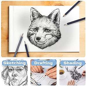 ArtSkills Sketch Pencils for Drawing, Graphite Art Pencil Set for Sketching & Shading, 8pc