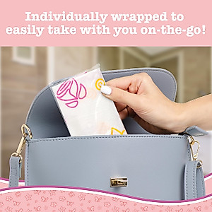 Potty Shields Toilet Seat Covers Disposable (40 Pack, Floral) - XL Waterproof Toilet Cover for Toddlers, Kids & Adults - Portable & Individually Wrapped for Travel, Potty Training & Public Restrooms