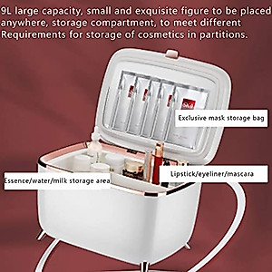 REKIRO Mini Fridge Portable Thermoelectric 9 Liter Cooler and Warmer for Skincare, Eco Friendly Beauty Fridge for Foods,Medications, Cosmetics, Breast Milk, Medications Home and Travel
