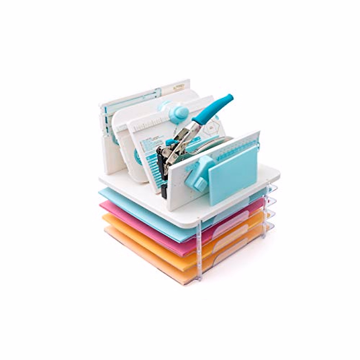 We R Memory Keepers Punchboard and Punch Storage Tray, Off White