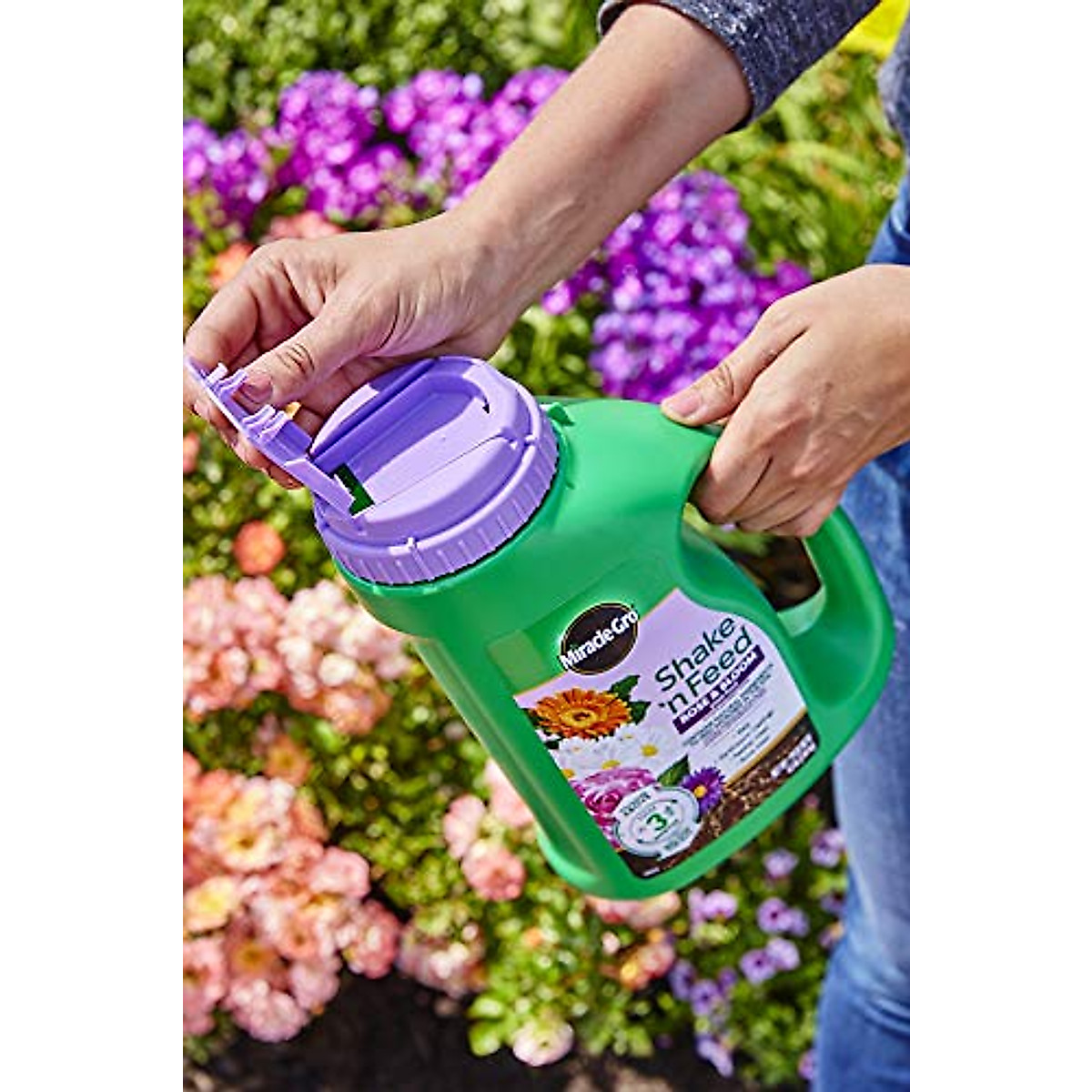 Miracle-Gro Plant Food 3002210 Shake 'N Feed Rose and Bloom Continuous Release Pl, 4.5 lb