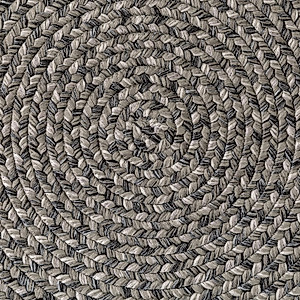 DECOMALL Azure Braided Round Indoor Outdoor Area Rugs, 6’ Round Grey