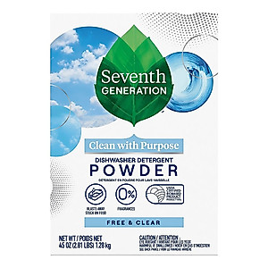 Seventh Generation Automatic Dishwashing Powder, Free & Clear, 45 oz