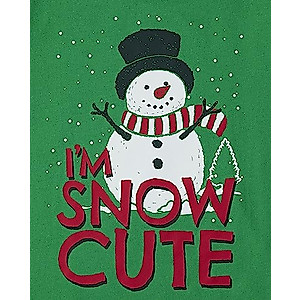 The Children's Place Unisex-Baby And Toddler Long Sleeve Christmas Graphic T-shirt Snow Cute 4T