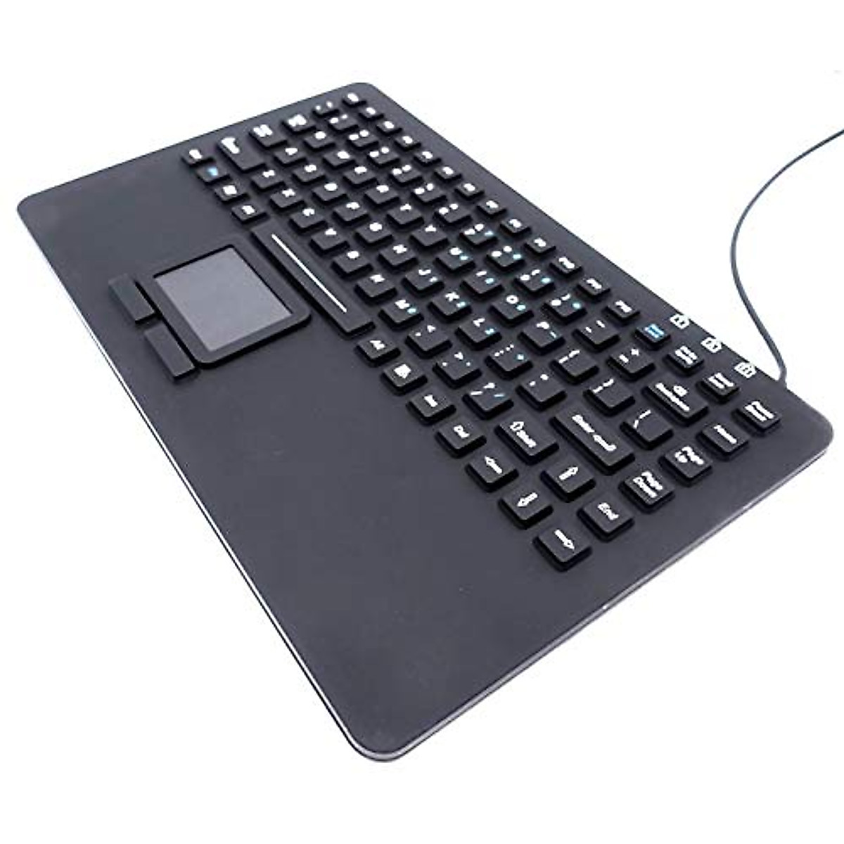Industrial Computers Inc. Mini Keyboard with Touchpad IP68 Waterproof Rugged Silicone KBSI-87-TP