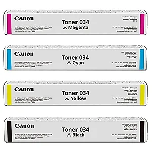Canon CRG-034 Standard Yield 4-Color Toner Cartridge Set