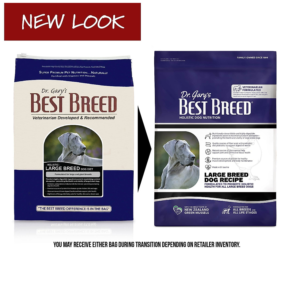 Best Breed Large Breed Dog Diet Made in USA [Natural Dry Dog Food] - 4lbs.