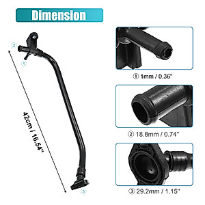 X AUTOHAUX Coolant Water Bypass Pipe for Toyota 4Runner 2010-2011 for Toyota Tacoma 2005-2011 Radiator Water Outlet Hose Replaces 16268-75091 16268-75090 16268-75110 16268-75111