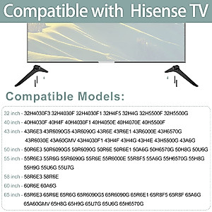TV Stand Screws and Washers for Hisense TV Stand Legs Screws Kit for 32H4030F3 43R6E3 50R6E3 50A6G 55A6G 55H6570 55H6570G 58R6E3 58H6870 65R6E3 65H7809 65H6500F 65H6530F TV Stand Replacement Screws