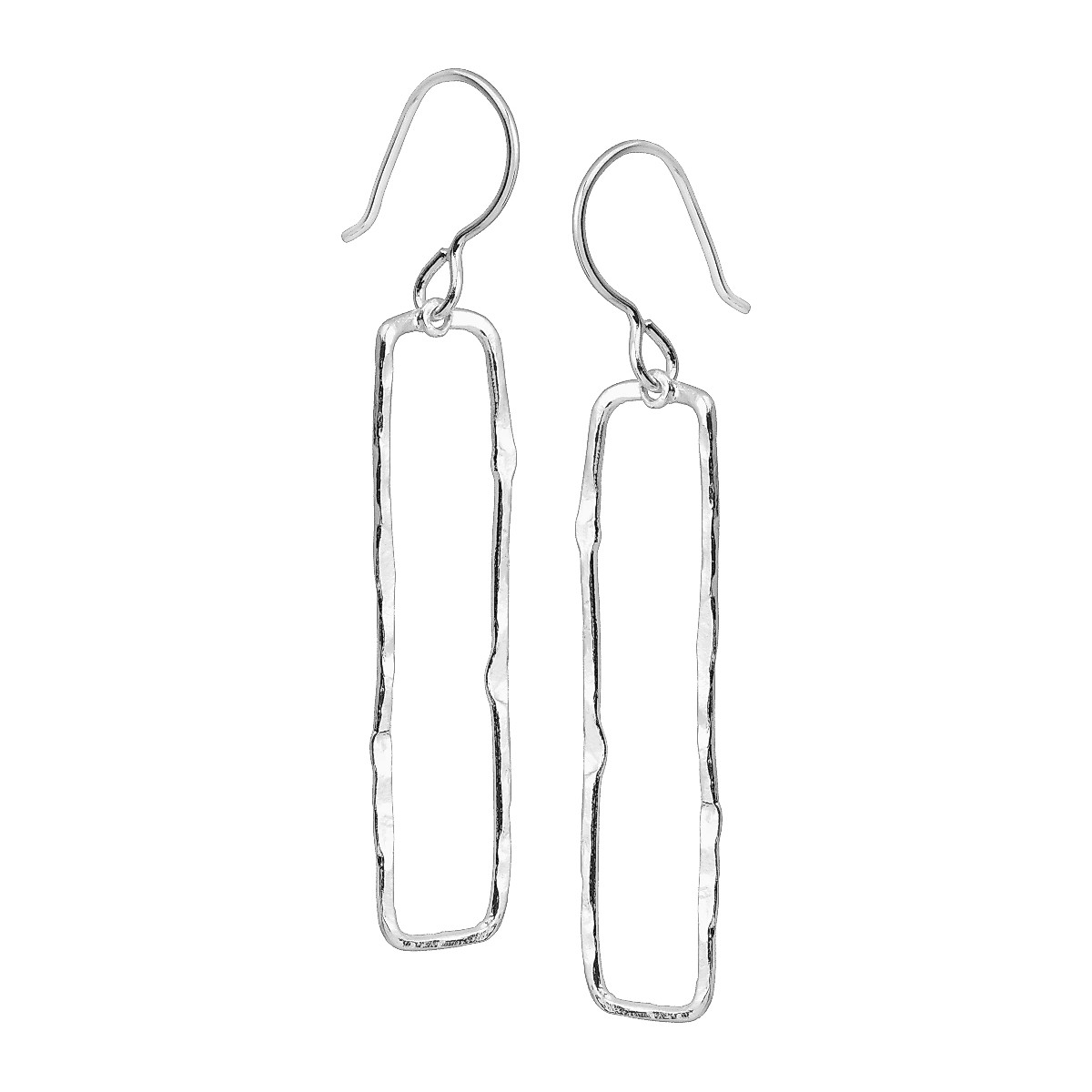Silpada 'Balancing Act' Drop Earrings in Hammered Sterling Silver
