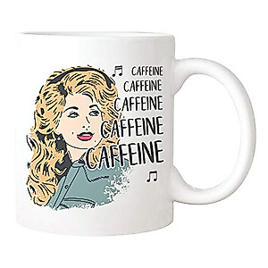 HappyGaoMug - D.o.l.l.y P.a.r.t.o.n Caffeine Jolene Mug,11oz Ceramic Coffee Mug/Tea Cup