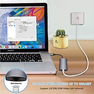 XUNMAIFHB Portable Docking Station,9-in-1 Type-C to 4KHDMI, RJ45, 3USB3.0, TF, SD, Audio, PD Multi-Function Adapter Fast Transmission