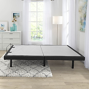 Nestl Adjustable Bed Frame, Zero Clearance Adjustable Massage Bed Frame, Adjustable Bed Base Head & Foot Massage, Wireless Remote Fast & Easy Assembly, USB Ports, LED Light, Cal King Size Bed Frame