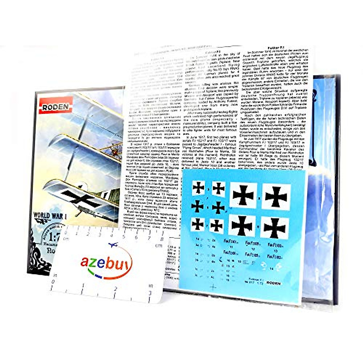 Fokker F.I German Fighter Aircraft WWI 1/72 Scale Plastic Model Kit Roden 017