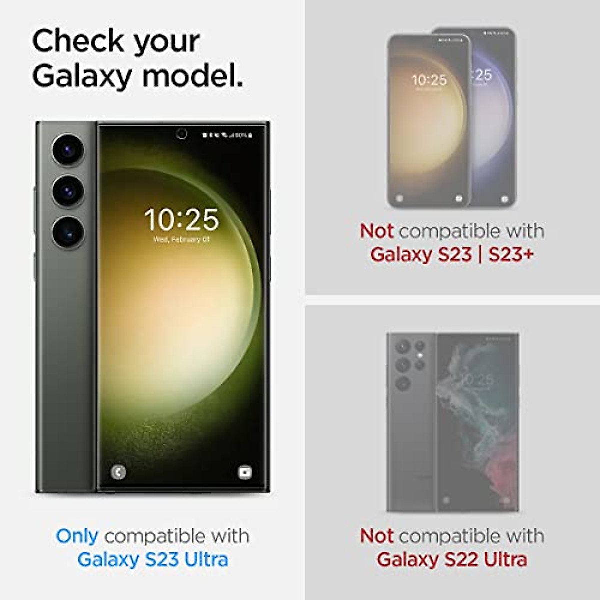 Spigen NeoFlex Screen Protector Designed for Galaxy S23 Ultra (2023) [2 Pack] - Case Friendly