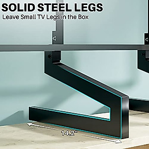 EZISE Universal TV Stand for Most 32 to 75 inch LCD Flat Screen TVs, Style 4 Easy Install Tabletop TV Stands Base fits VESA up to 800 by 400mm, Include Hardware Screws fit All Brand TVs